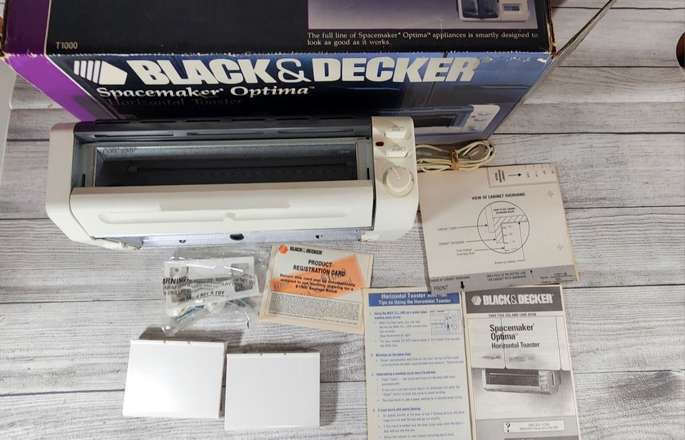 Black & Decker Spacemaker Optima Horizontal Toaster T1000 | eBay