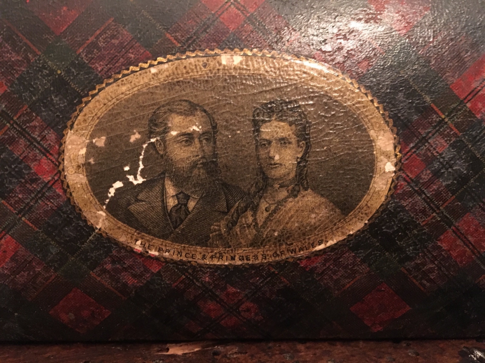 Scottish Tartanware Box Advertising 1870 Sewing Ashworth's Thread ...