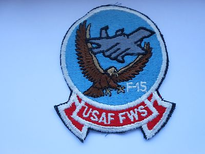 RAF/USAF aviation squadron cloth patch usaf fws f15 | eBay UK