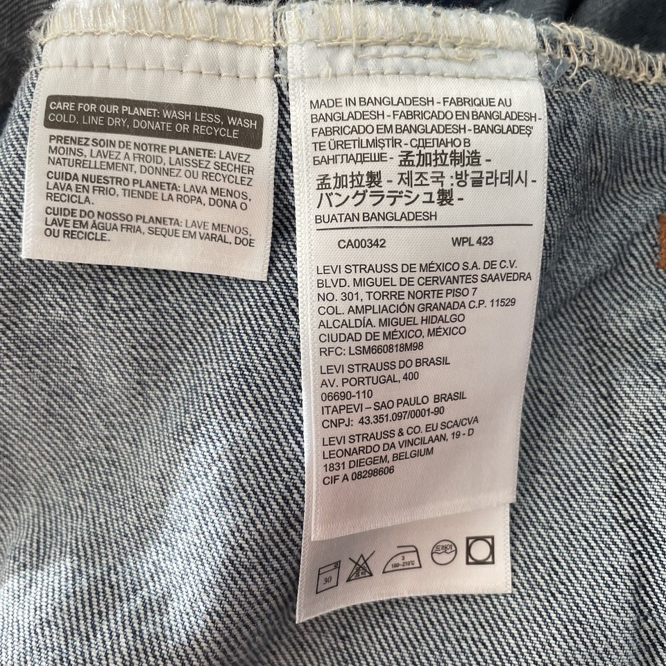 Levi's Big & Tall Stock Trucker Blue Denim Jacket 3XL New With Tags | eBay