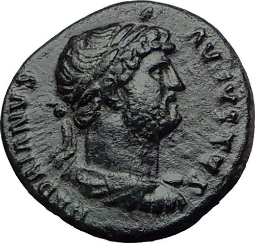 HADRIAN Rare Quadrans Semis 124AD Rome ROMA Authentic Ancient ROman ...