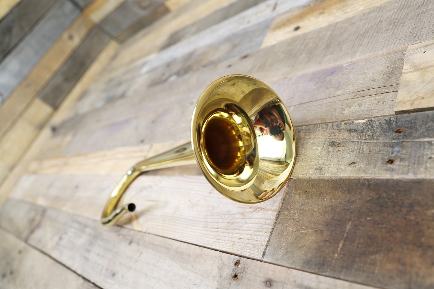 Bach Strad Model 184 Shepherds Crook Bb Cornet Bell Standard Raw Yellow ...