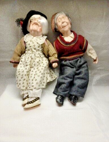 Grandma & Grandpa Dolls 16" Great Grand Parents Seniors Christmas ...
