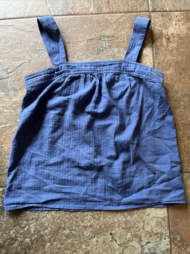 Gap Apron Blue Tank Top Linen XS | eBay