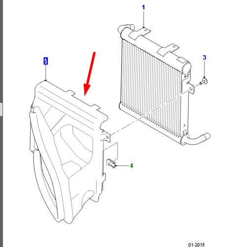 Jaguar XE X760 Right Side Cooling Duct T2H36859 Genuine for sale online ...