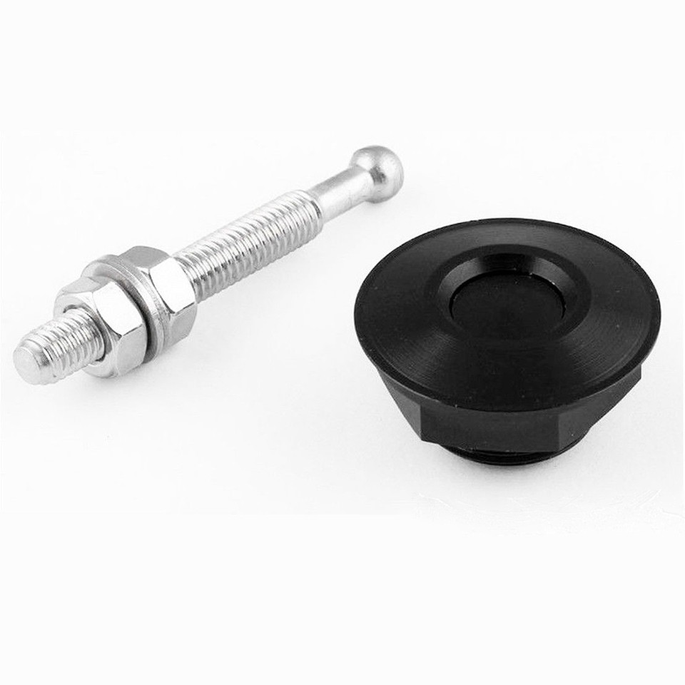 Quick Release Black Car Push Button Hood Pin Lock Low Profile Click ...