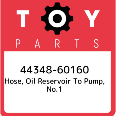 44348-60160 Toyota Hose, oil reservoir to pump, no.1 4434860160, New ...