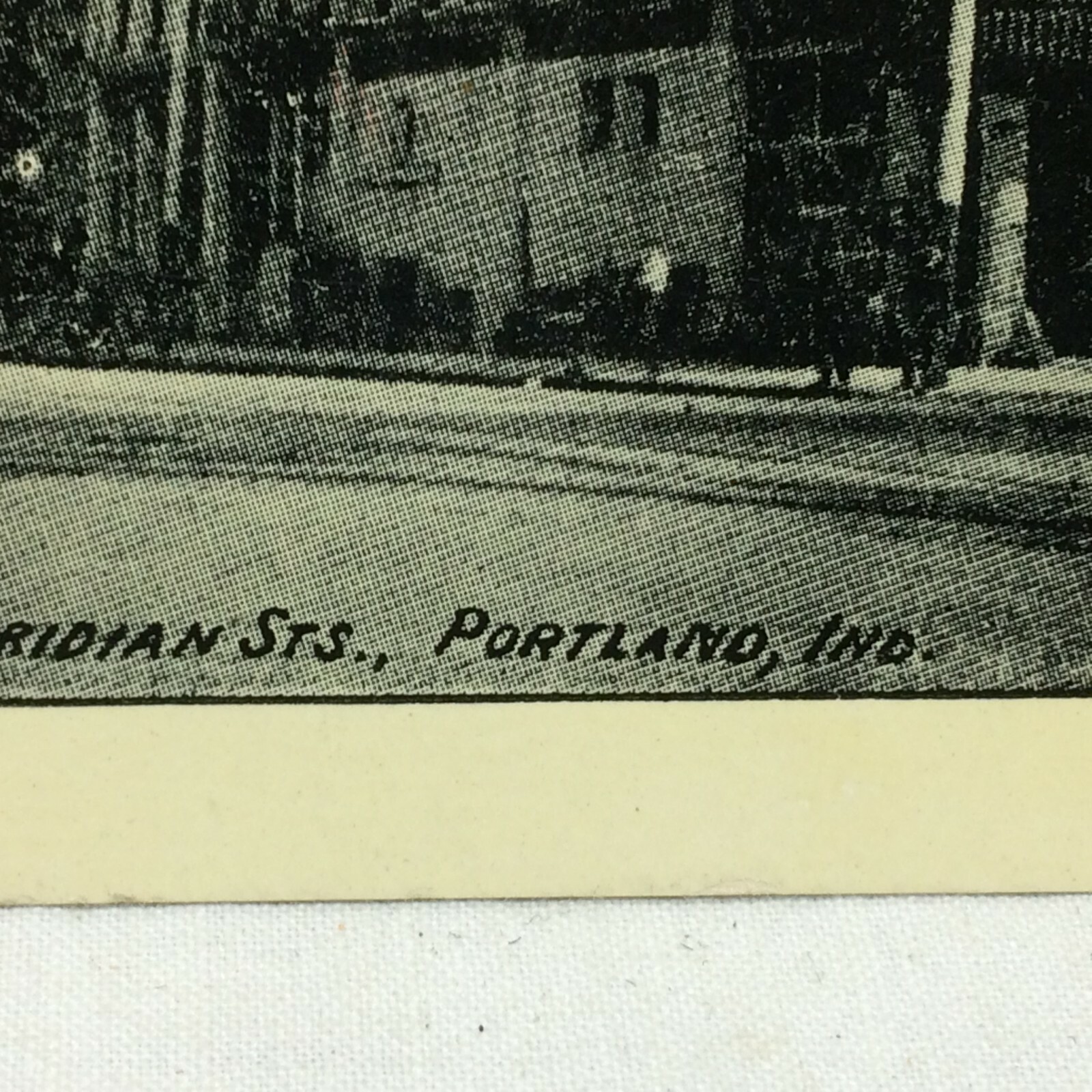 Vintage Postcard Portland Indiana Corner Of Main And Meridian Street ...