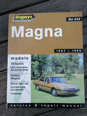 Mitsubishi Magna TN Service Repair Manual 1987-1989 GLX Executive SE ...