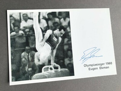 EUGEN EKMAN Olympiasieger 1960 Turnen signed Foto 10x15 Autogramm | eBay.de