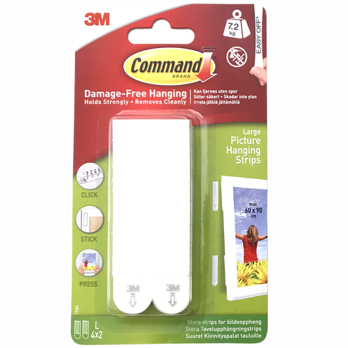 Command Strips LARGE MEDIUM SMALL NARROW XL Picture Hanging Frame Stick ...