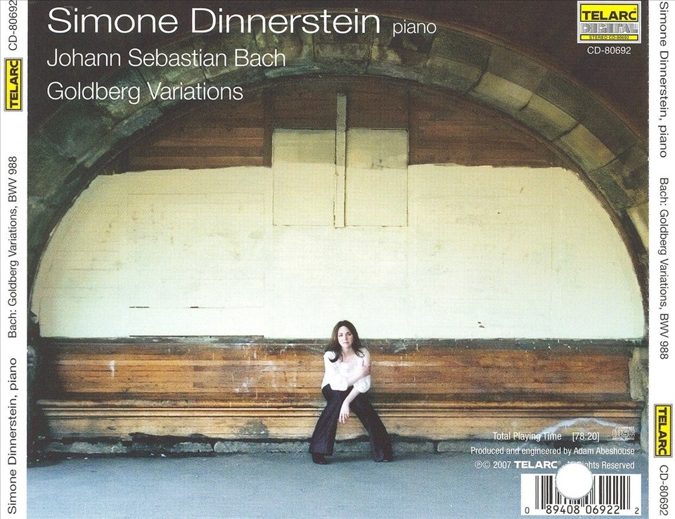 SIMONE DINNERSTEIN BACH: GOLDBERG VARIATIONS NEW CD | eBay