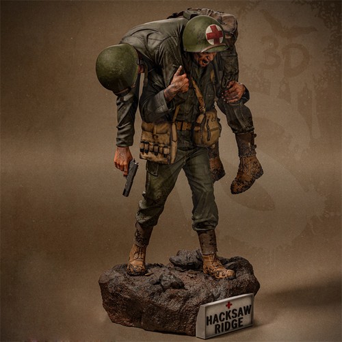 Hacksaw Ridge 3D print figure 1/8 27cm Model Kit Unpainted Unassembled ...