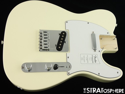 Fender Standard Telecaster Tele LOADED BODY Guitar Poplar Olympic White ...