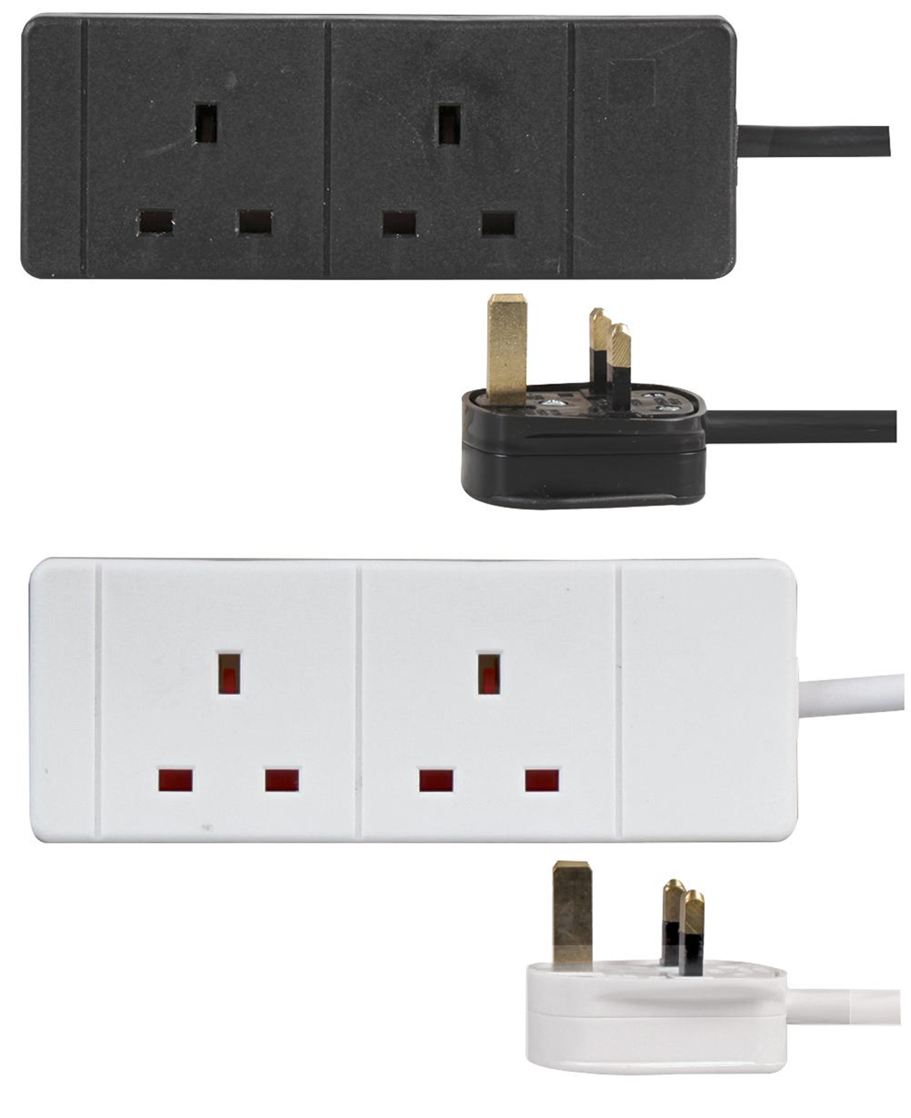 UK Extension Lead Cable Electric Mains Power 1 2 3 4 6 8 10 Gang Way ...