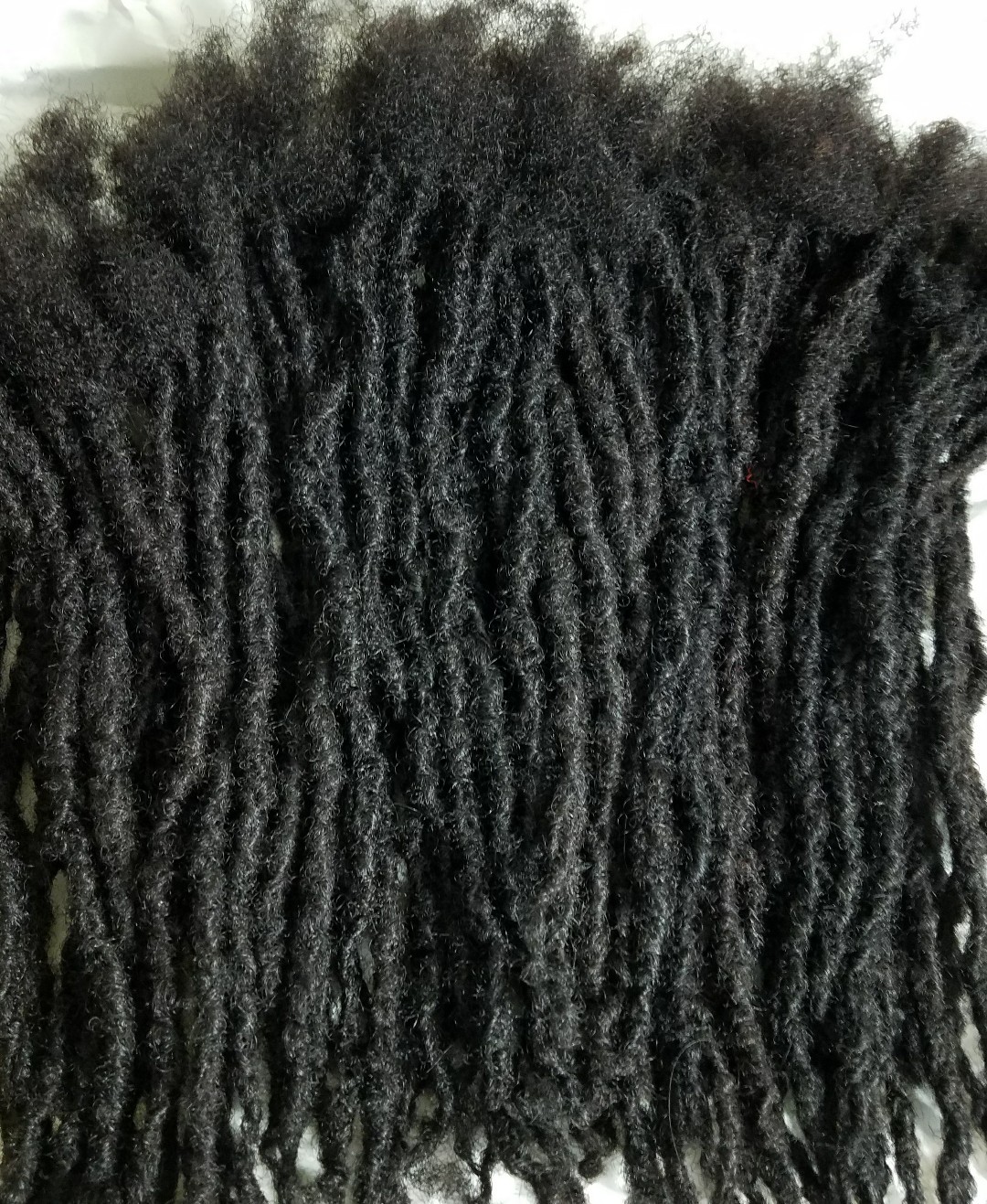 100% Human Hair handmade Dreadlocks 100 pieces stretch 15'' black | eBay