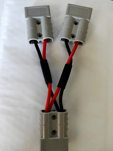 50Amp Anderson Style Plug Double Connector Y Adapter 6mm Automotive ...