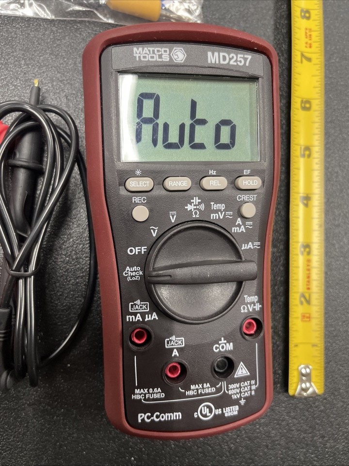 Matco Tools MD257 Digital Multimeter with Temperature Probe Z9 | eBay