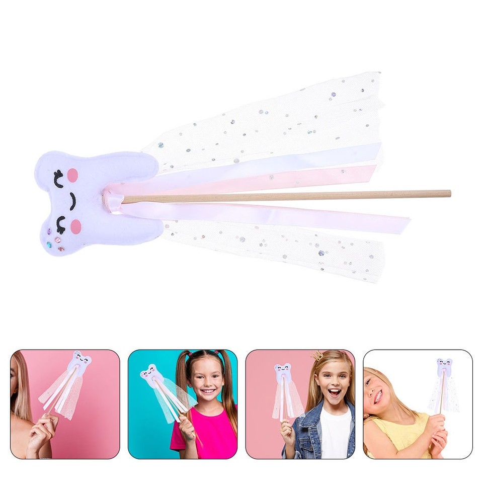 2pcs Tooth Fairy Wand For Kids Tooth Shaped Stick Dress Up Performance ...