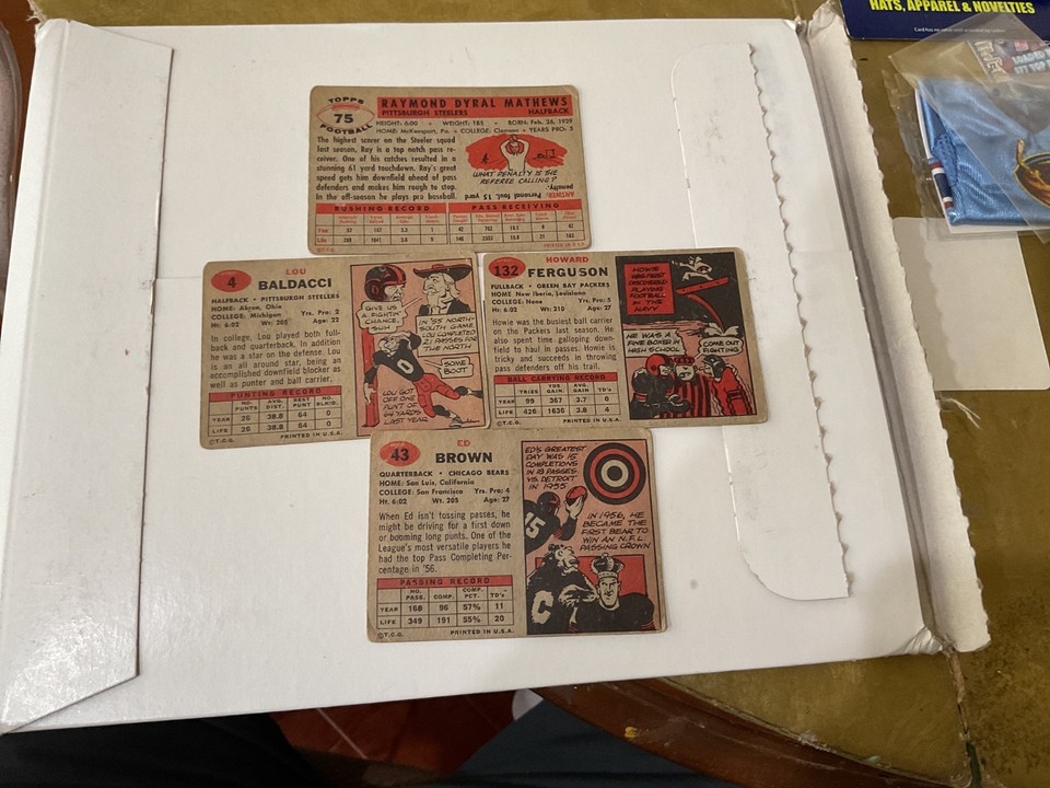 1956-57 Topps (7) Card Lot | eBay