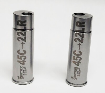 45 COLT/454 CASULL/460S&W to .22 LR- Chamber Reducer/Adapter - Set of 2 ...