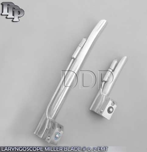 LARYNGOSCOPE MILLER BLADE # 0, 2 EMT ANESTHESIA INTUBATION | eBay