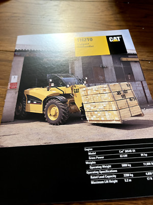 Caterpillar CAT TH210 Compact Telehandler Brochure FCCA | eBay