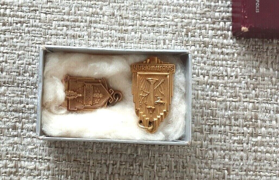 Vintage Gold Filled Class Pins Charms Jewelry 1940s Lot of Two High ...