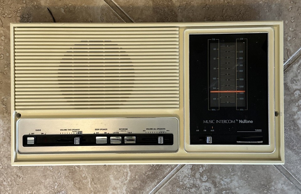 Nutone Music Intercom / radio-intercom 1970 Household Intercom | eBay