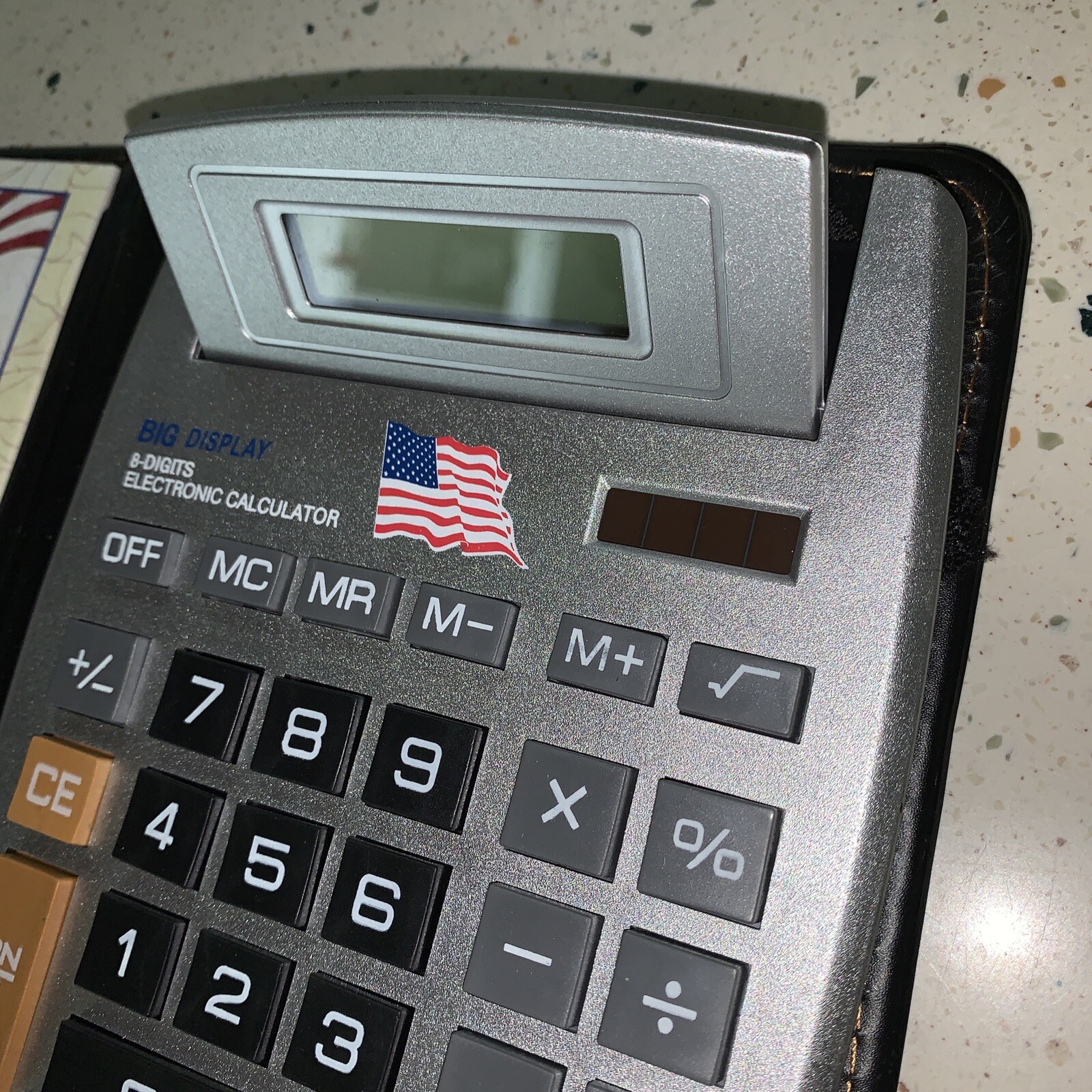 VTG Big Flip Up LCD Display 8-Digit Electronic Calculators in Case ...