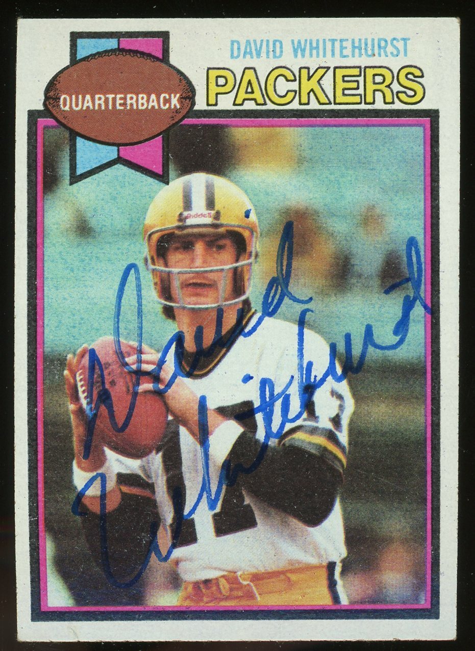 1979 Topps DAVID WHITEHURST Signed Card autograph auto PACKERS ...