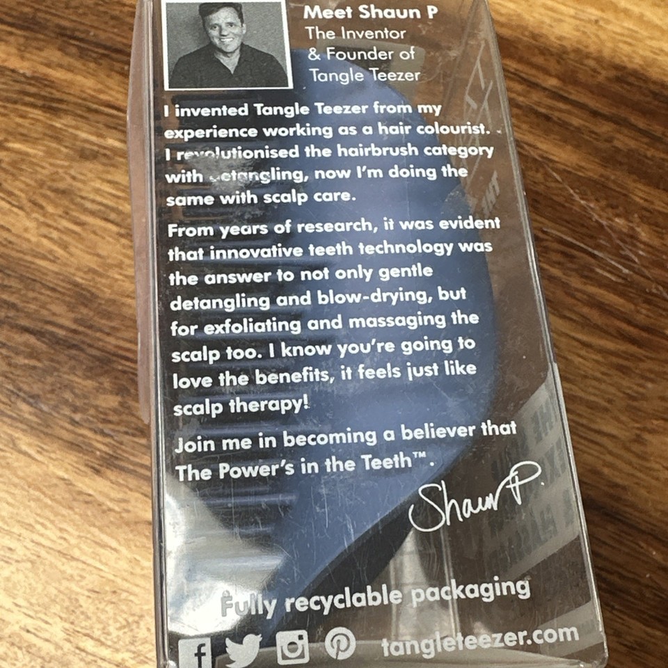 Tangle Teezer The Scalp Exfoliator Massager Brush Blue BNIB wet & dry ...