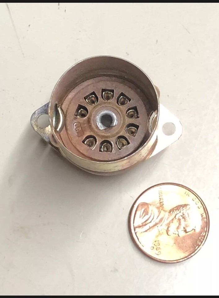 lot 4 NOS 9 Pin EBY mil-spec collared noval tube sockets 12AX7 AU7 | eBay