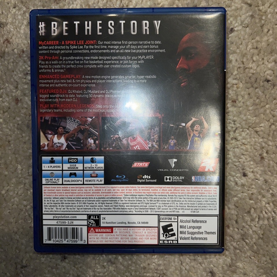 NBA 2K16 Anthony Davis Cover PS4 PlayStation 4 - Complete CIB ...