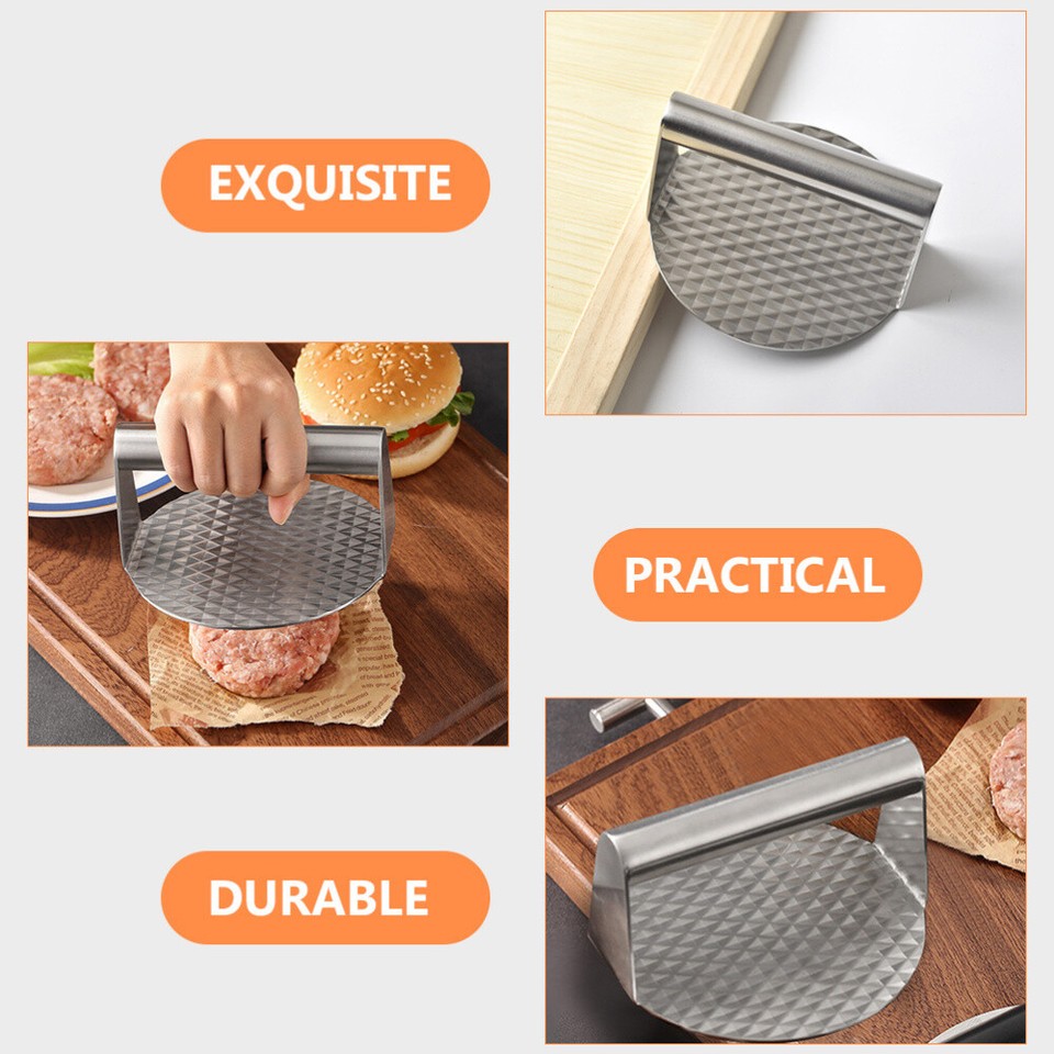 Meat Press Burger Pressing Mold Stainless Steel Hamburger Patty Maker ...