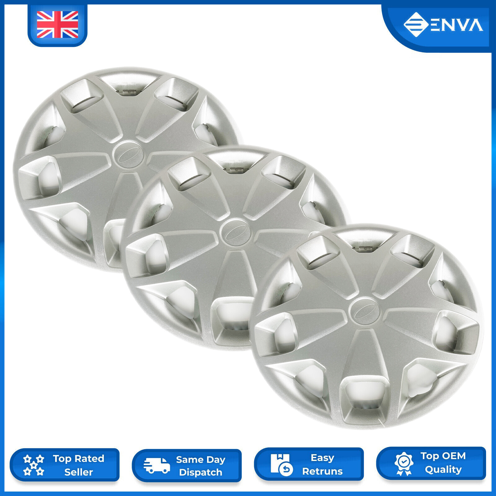 For Ford Transit Mk8 Custom 15" Inch Wheel Trim Hub Cap Cover 2014 On ...