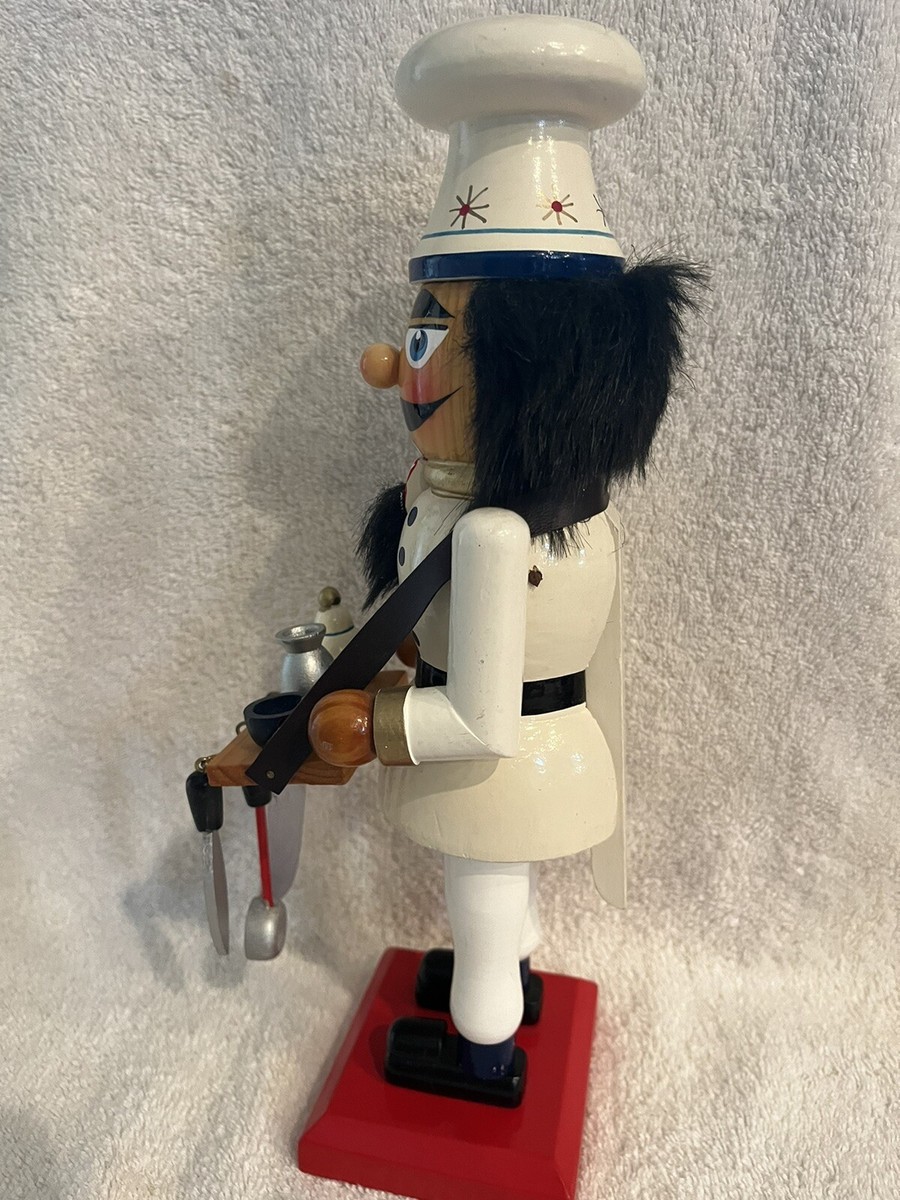 Vintage Wood Nutcracker Chef