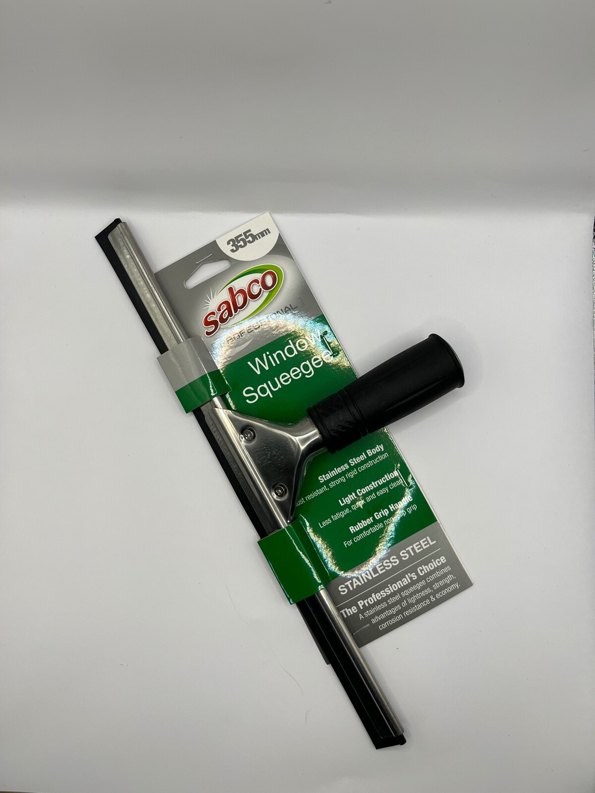 Sabco professional window squeegee 355mm or 455mm stainless steel ...