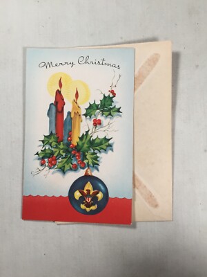 Boy Scout Merry Christmas Card BSA Paperwork | eBay