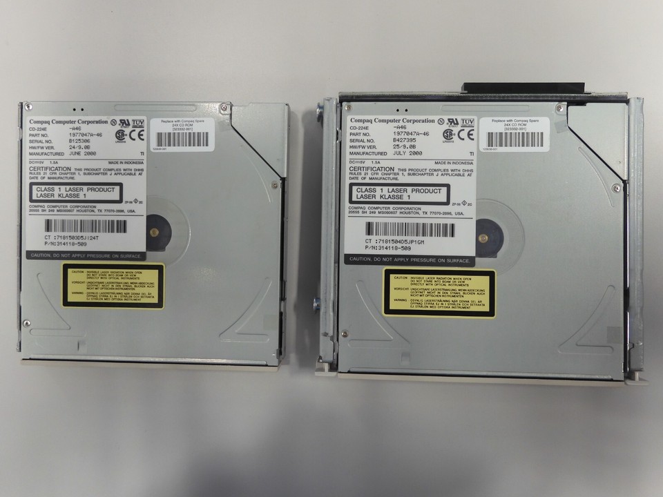 COMPAQ 323332-001 24X IDE SLIM CD-ROM DRIVE CD-224E-A45 314118-509 | eBay