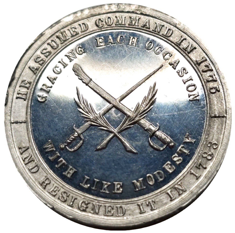 (1875) George Washington B-439Cwm (R-7) Assumed Command Token | eBay