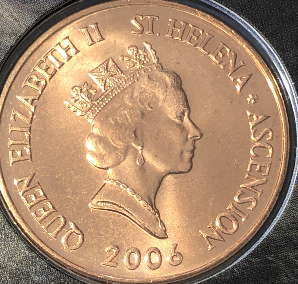 St. Helena 🇸🇭Ascension Islands Coin 2p Pence 2006 Donkey Mule BUNC from ...
