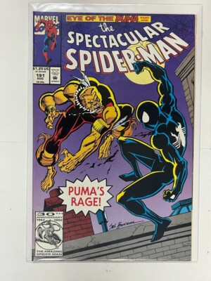 The Spectacular Spider-Man #191 (1992) "Puma's Rage" MARVEL COMICS ...