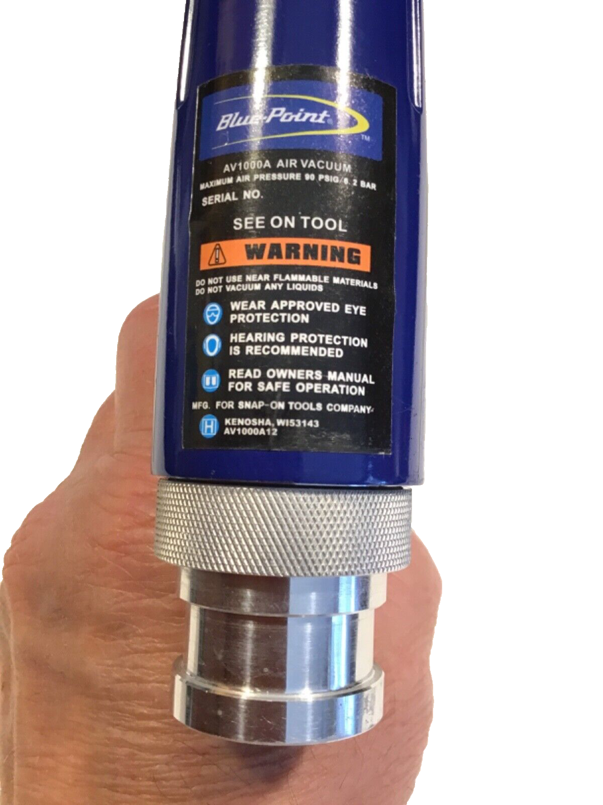 Blue Point Hand Held Air Vacuum Kit Model AV1000A for sale online | eBay