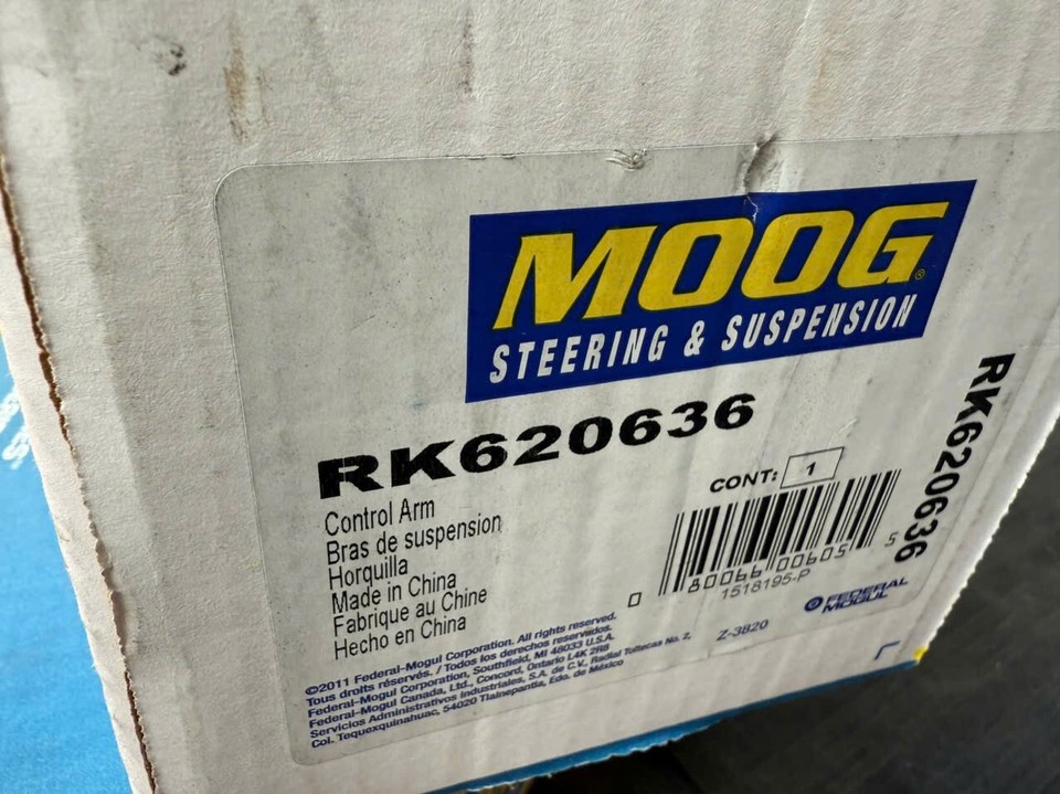 Moog Suspension Control Arm and Ball Joint Assembly Front Left Upper ...