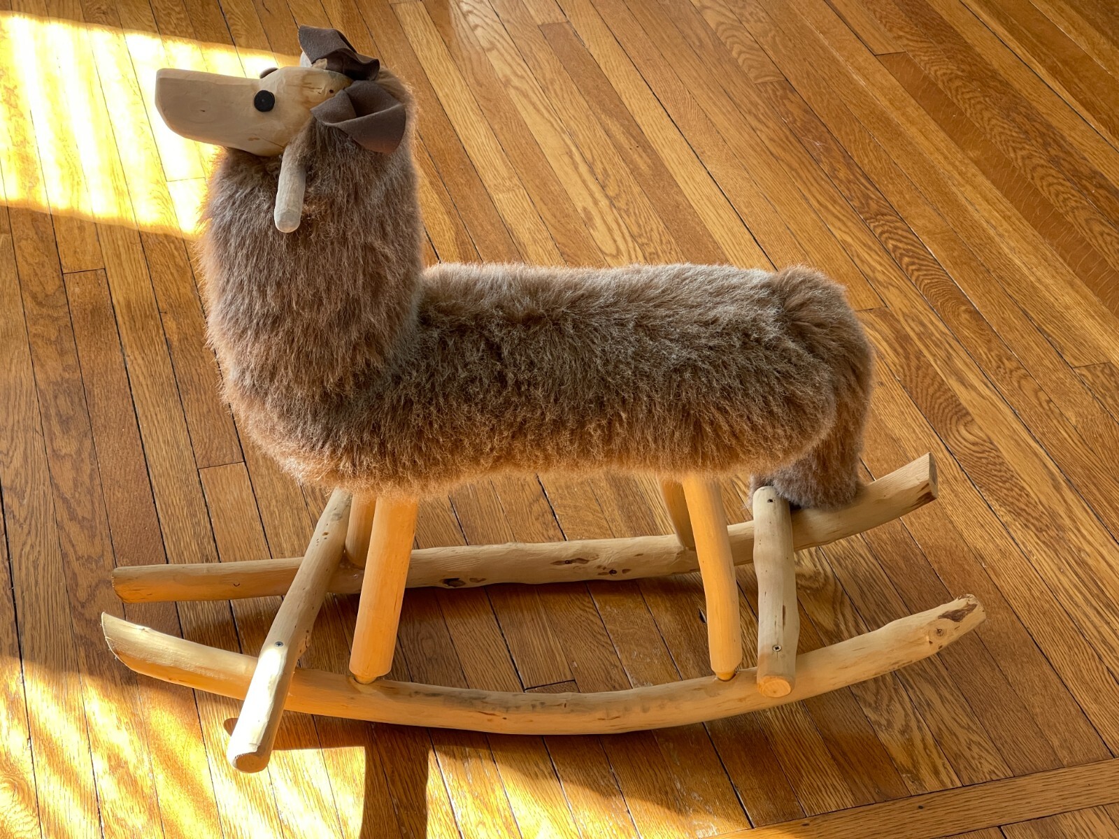 Rocking Horse Llama Plush Ride-On Toy Rocker Child Toddler One Of Kind ...