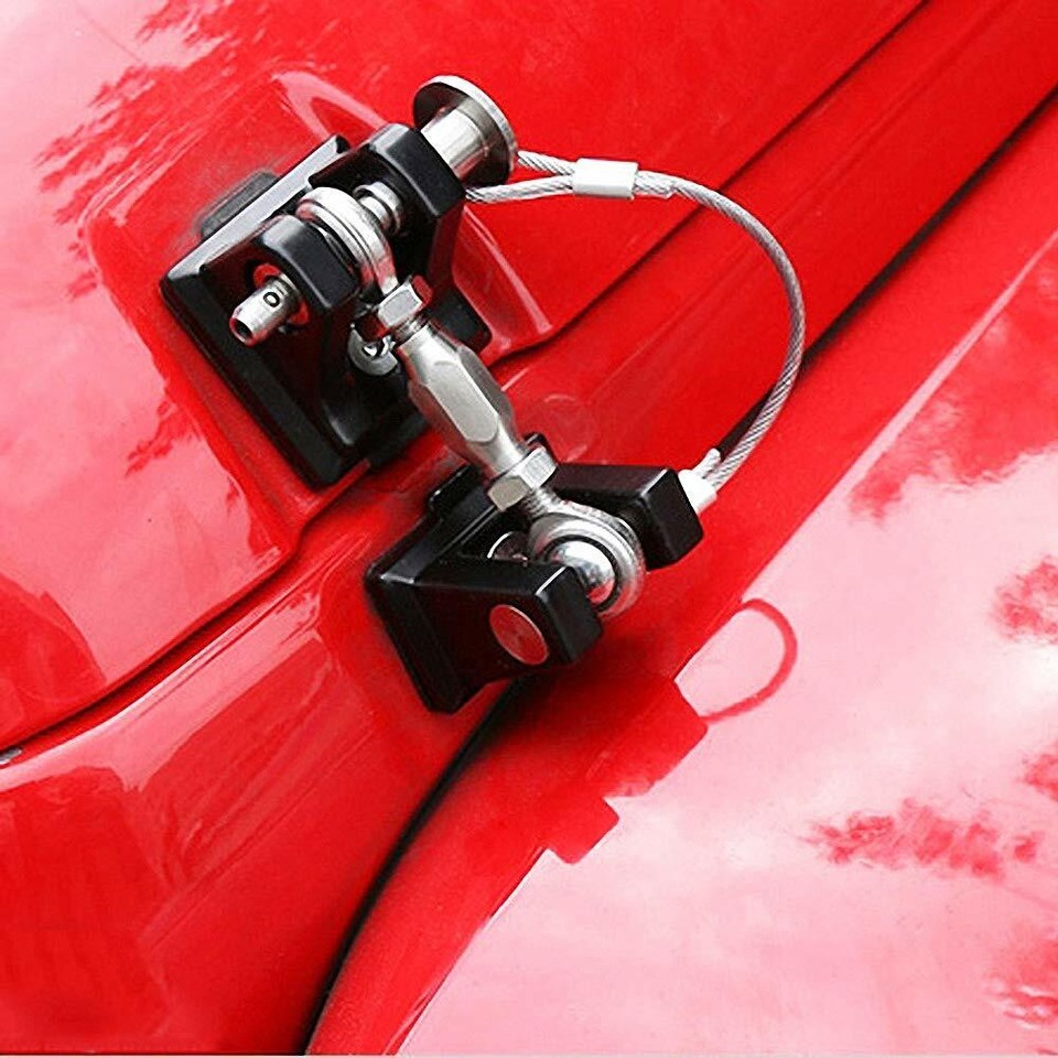 Hood Latches Hood Lock 2pcs Aluminum Catch Locking Kits for Jeep ...
