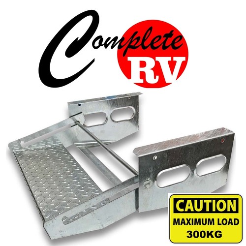 Single Pull Out GALVANISED Steel Step Caravan Camper Trailer ...