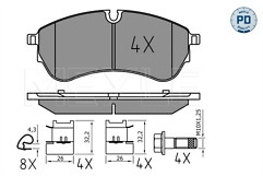 Meyle 0252214721/PD Brake Pad Set for sale online | eBay