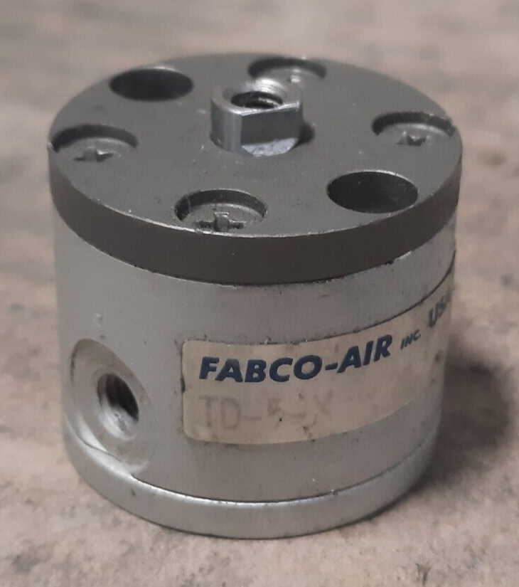 FABCO-AIR #TD-5-X PANCAKE AIR CYLINDER (1-1/8” DIA. X .950” LG.) P128 ...
